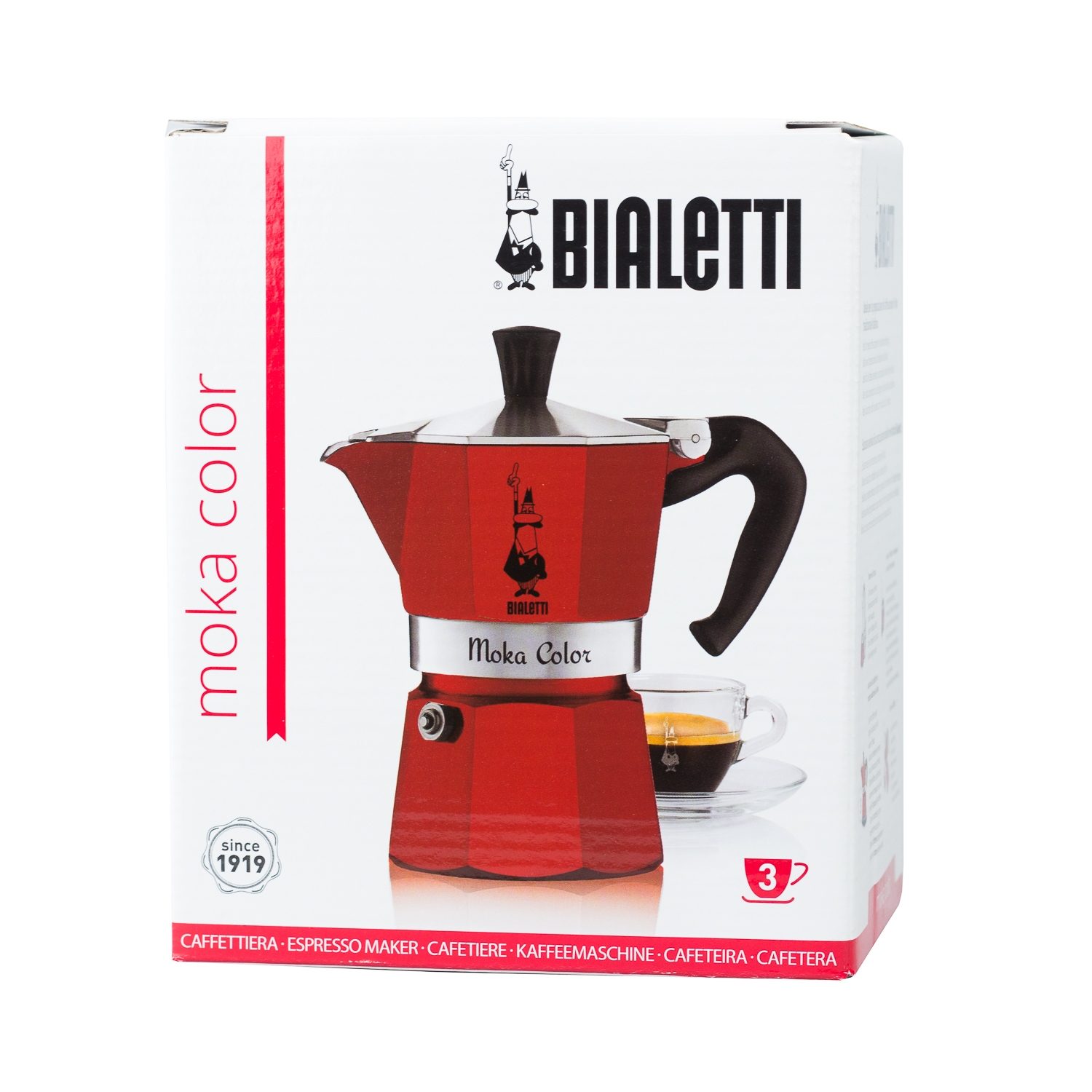 Bialetti Moka Color 3tz czerwona - | sklep internetowy GaleriaLimonka.pl