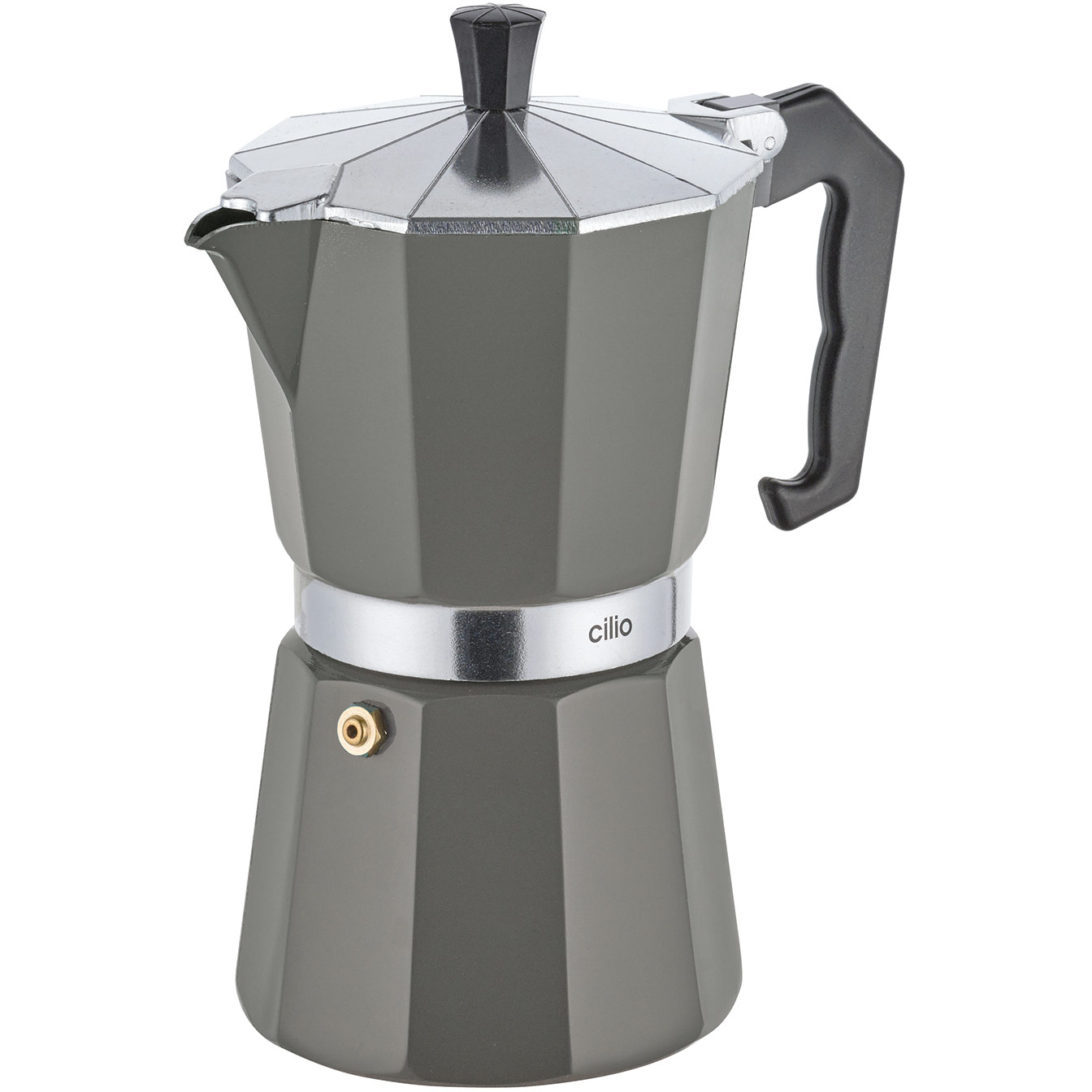 Kafeteria na 6 filiżanek espresso Classico Cilio szara CI-321395 ...