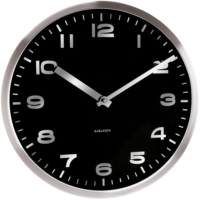 Zegar ścienny Mirror Numbers Karlsson czarny KA5373BK - | sklep ...